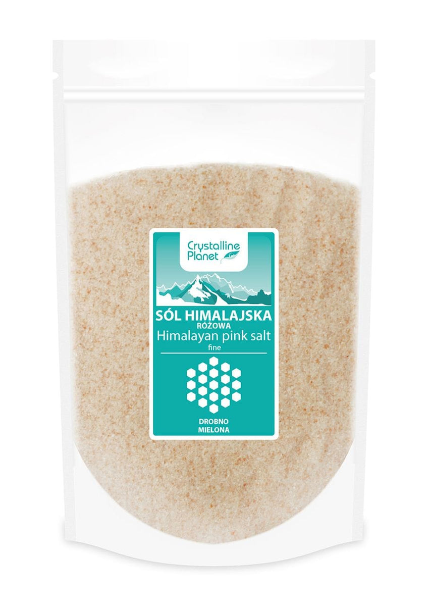 SÓL HIMALAJSKA RÓŻOWA DROBNO MIELONA 1 kg - CRYSTALLINE PLANET – bd24.pl