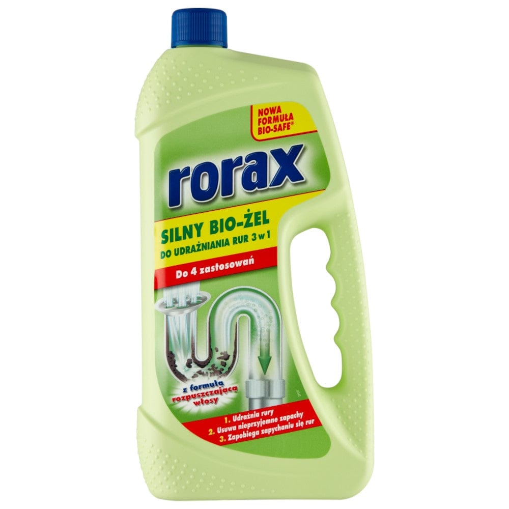 Żel do udrażniana rur RORAX Silny Bio - żel 3w1 1l – bd24.pl