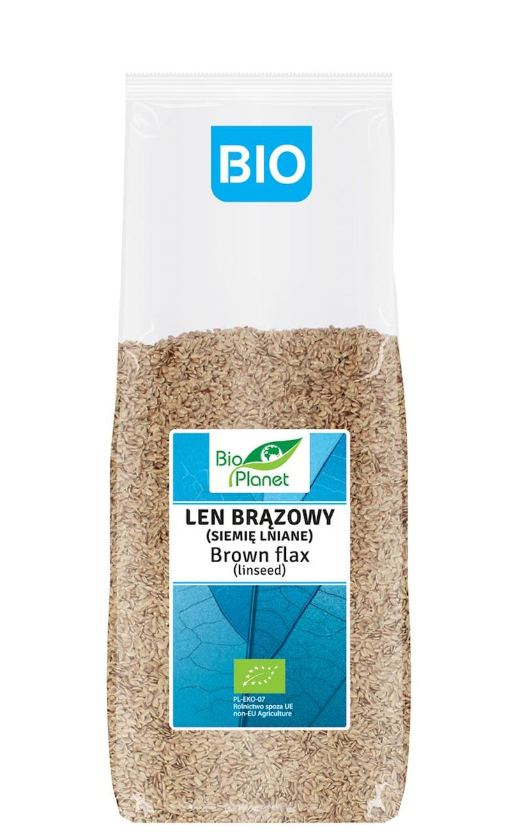 BIO PLANET - Len brązowy (SIEMIĘ LNIANE) BIO 1 kg – bd24.pl
