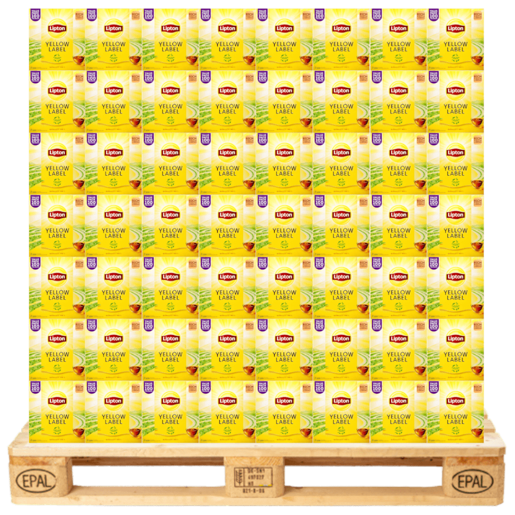 Herbata czarna LIPTON 100szt Yellow Label Paleta 800 sztuk | bd24.pl